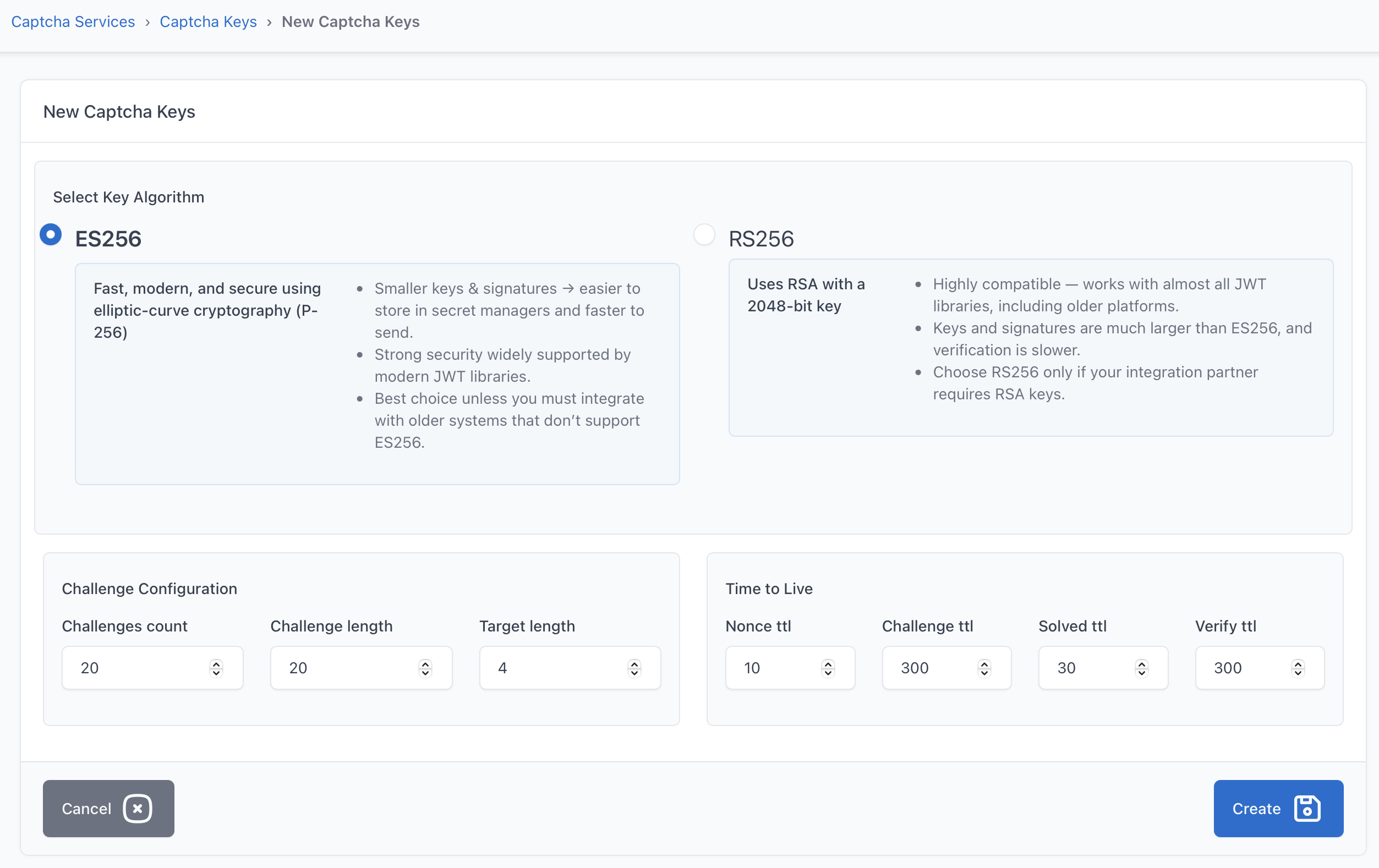 Viewing and Creating Keys – App47, Inc.